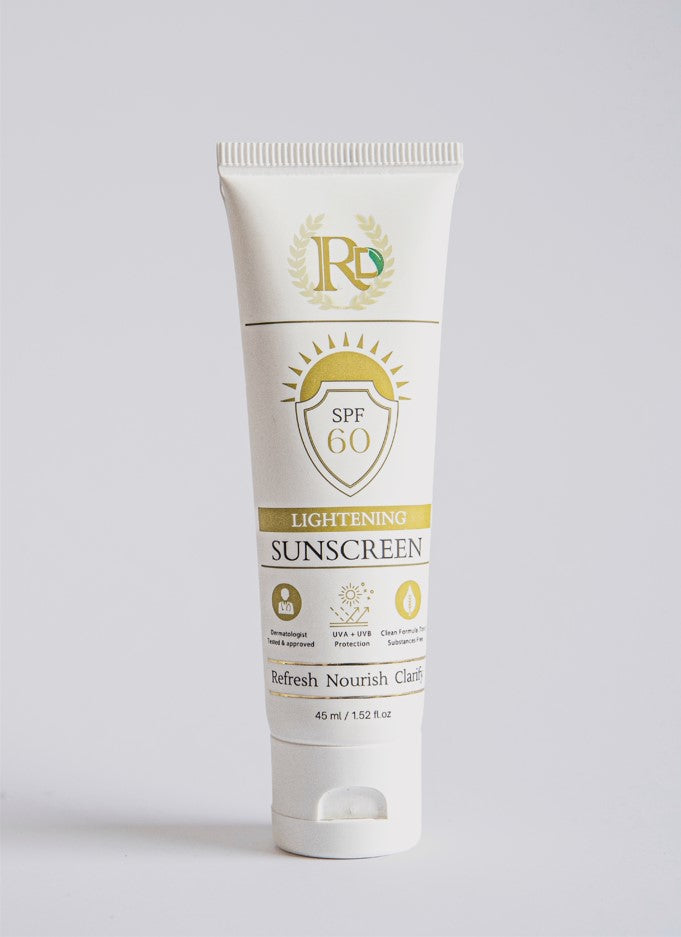 RD SPF60 Lightening Sunscreen (45ml) – REMEDIOR SKINCARE